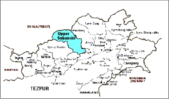 KVK Upper Subansiri : Map